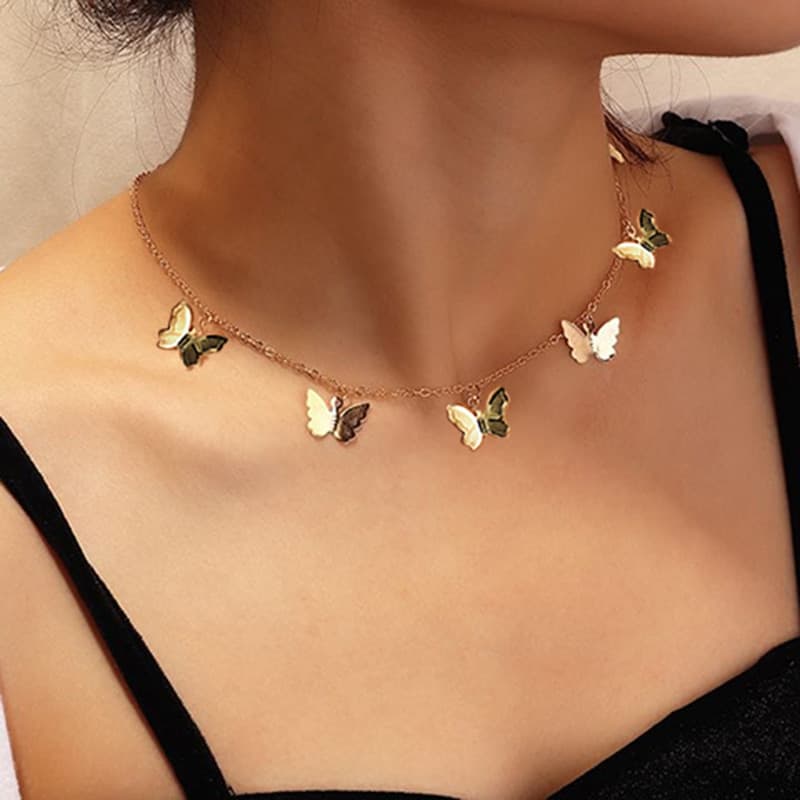 Chain Butterfly Necklace | sebastian7