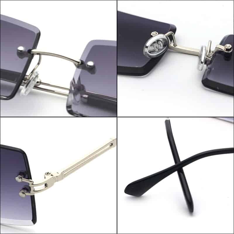 Rimless Rectangle Women Sunglasses | sebastian7
