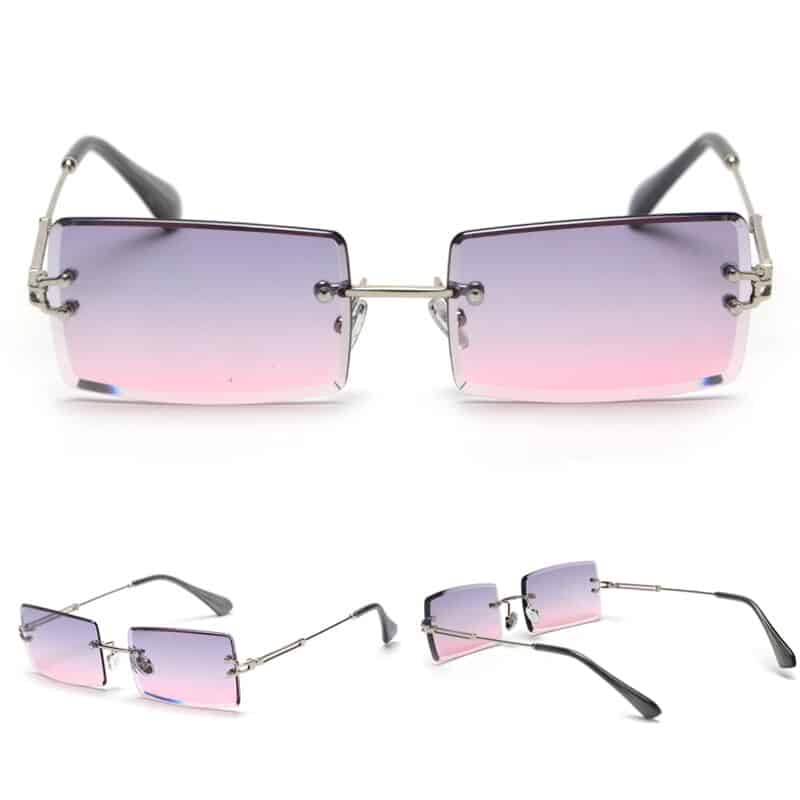 Rimless Rectangle Women Sunglasses | sebastian7