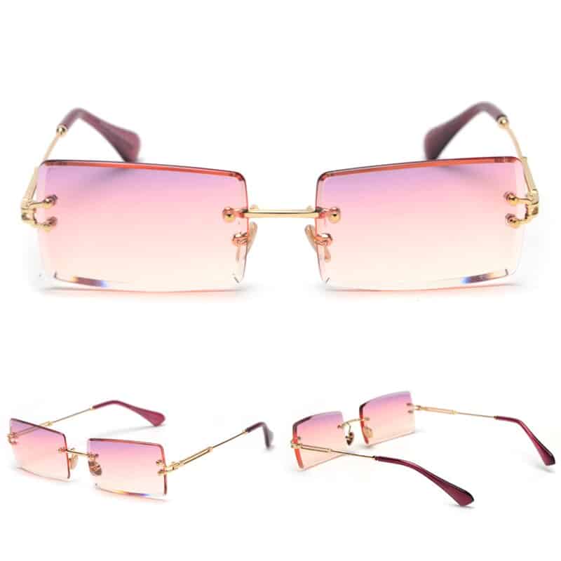 Rimless Rectangle Women Sunglasses | sebastian7